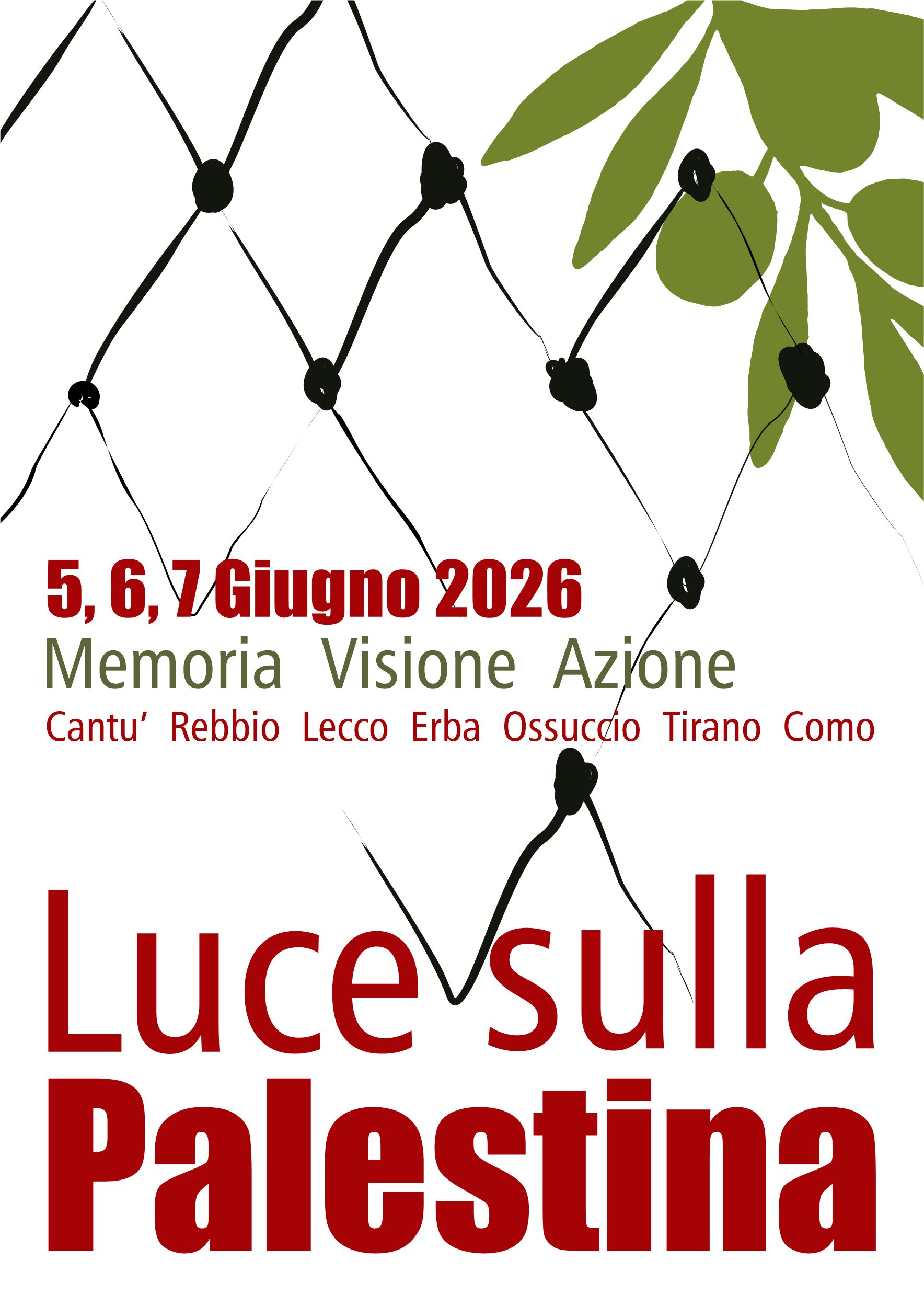 Dal 5 al 7 giugno/ Luce sulla Palestina/ Programma - [Arci ...